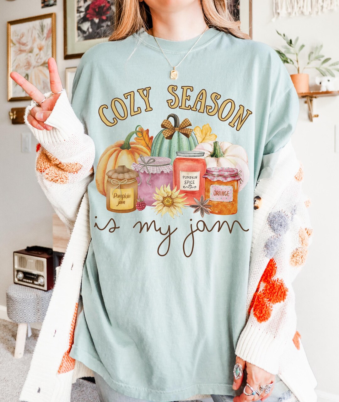 Coquette Boho Floral Fall Png: Pastel Grandmillennial Cozy Season Png ...