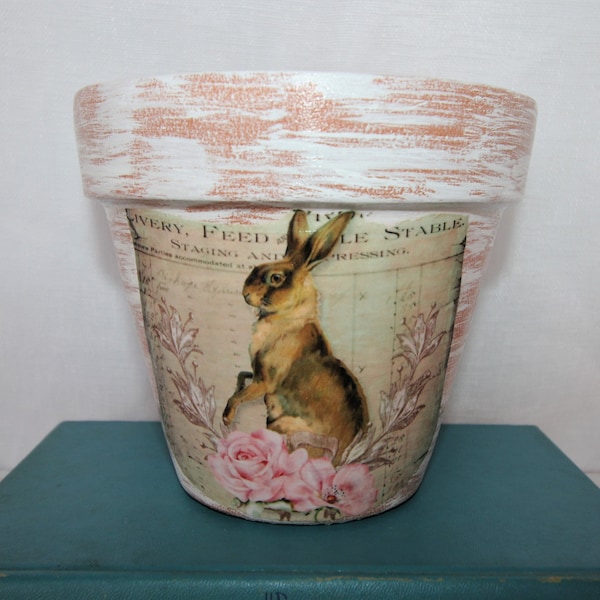 Rabbit Planter - Etsy