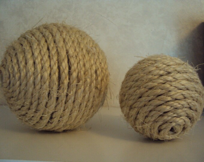 Sisal Rope Decor Balls Handmade - Etsy