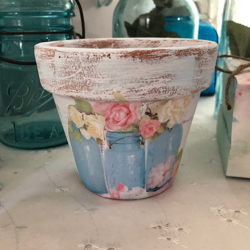 Decorated Pot - Etsy