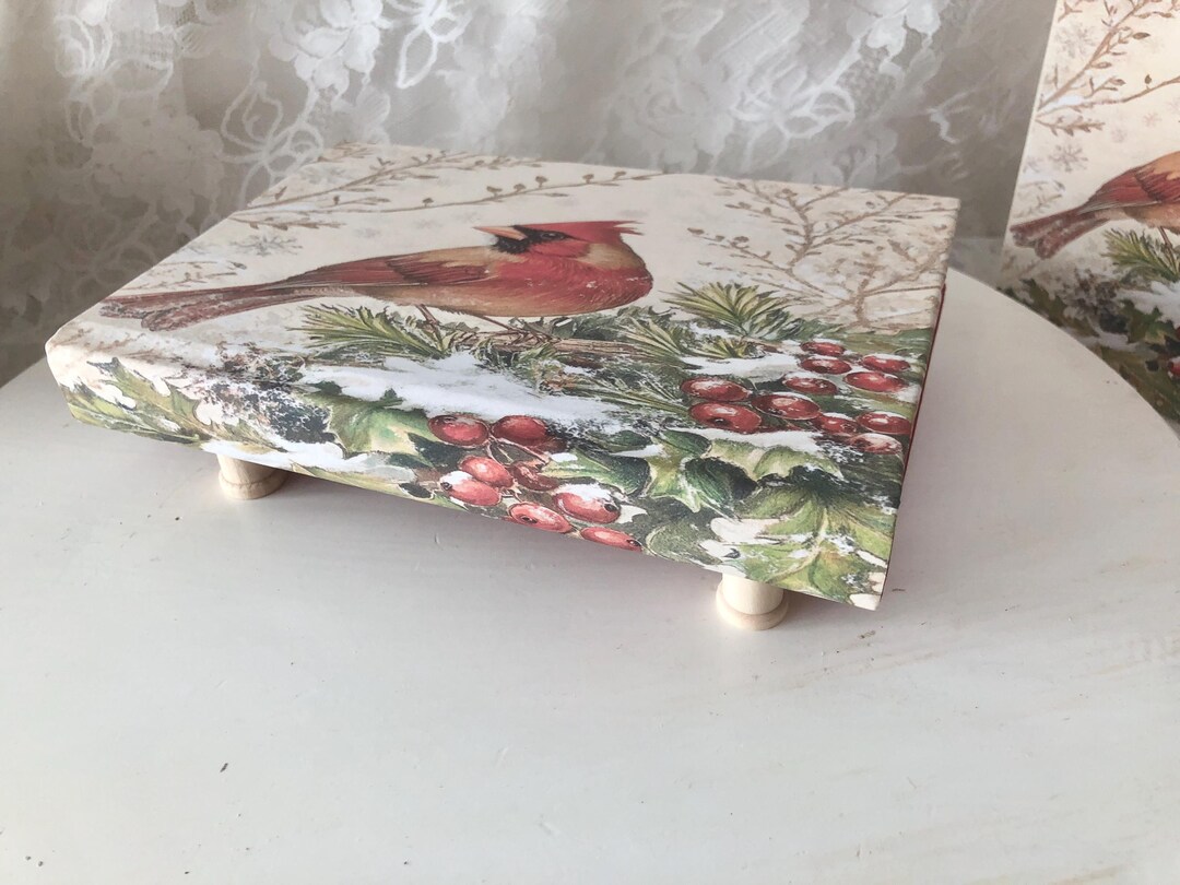 Book Decor Riser, Hand Designed Upcycled Hardback Book Riser, Vintage ...