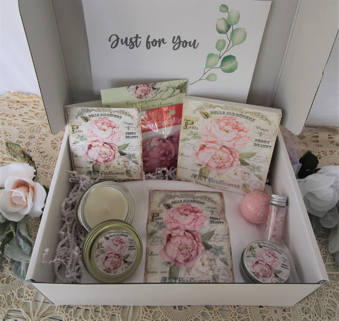 Gift Set, Peonies Belle Jardiniere Paris and Rose Themed, Spa or Bath ...