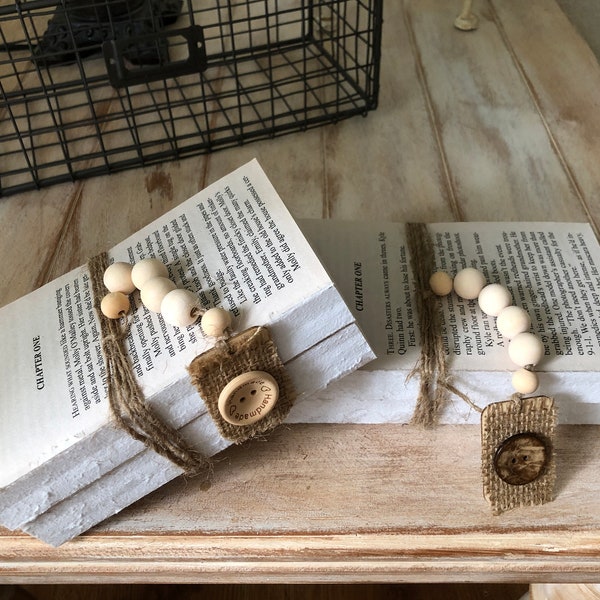 Burlap Books - Etsy