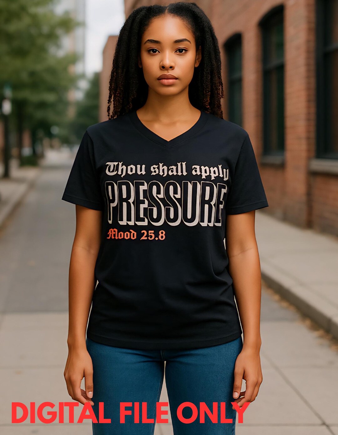 Thou Shall Apply Pressure SVG & PNG – Christian Streetwear Shirt Design ...