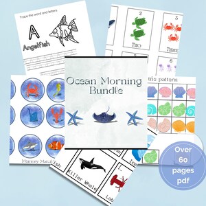 Ocean Themed Montessori Activities | Summer Preschool Nature Study ...