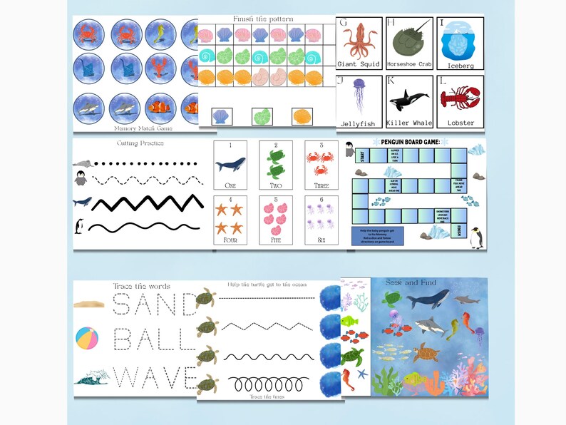 Ocean Themed Montessori Activities | Summer Preschool Nature Study ...