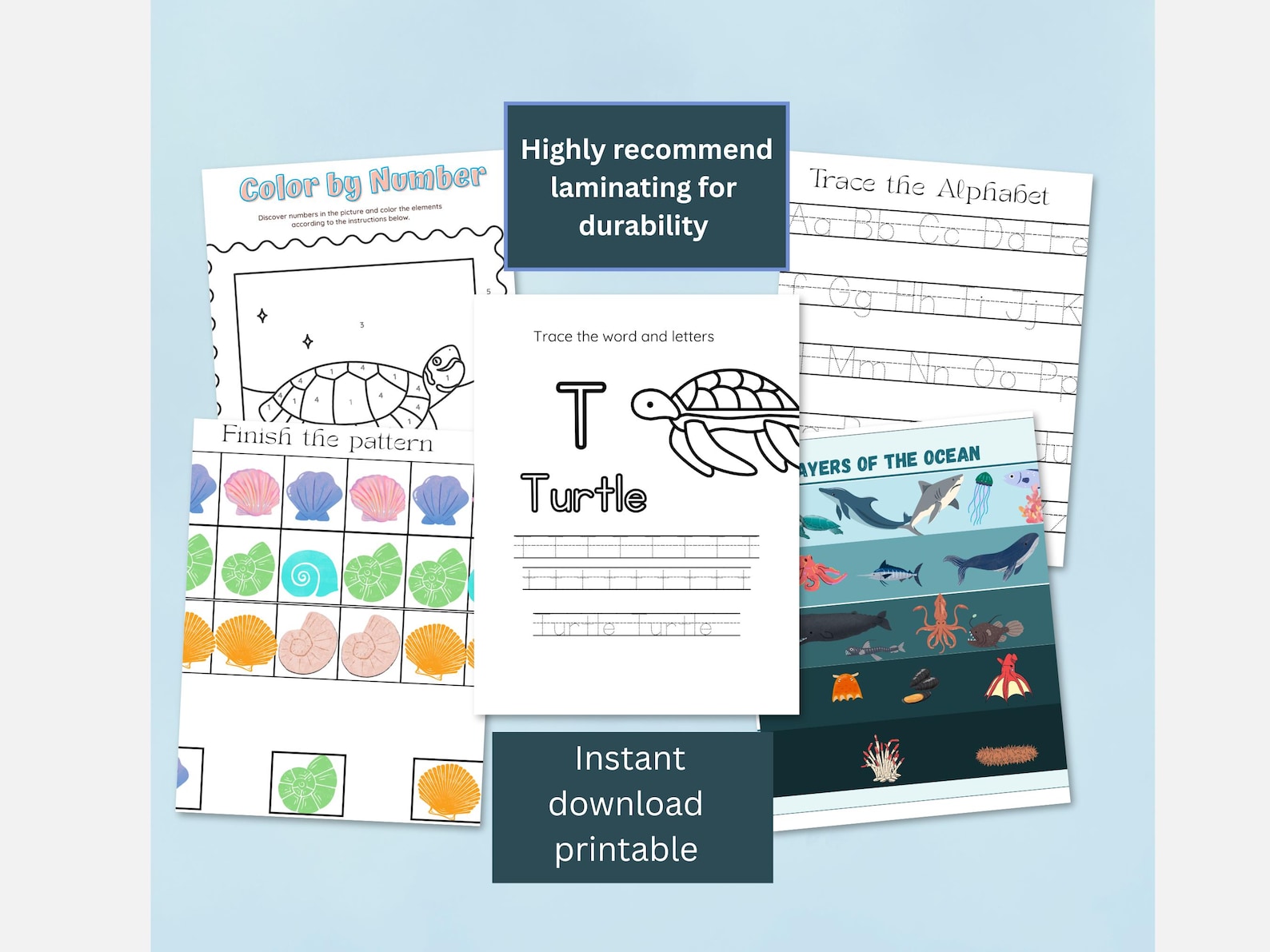 Ocean Themed Montessori Activities | Summer Preschool Nature Study ...