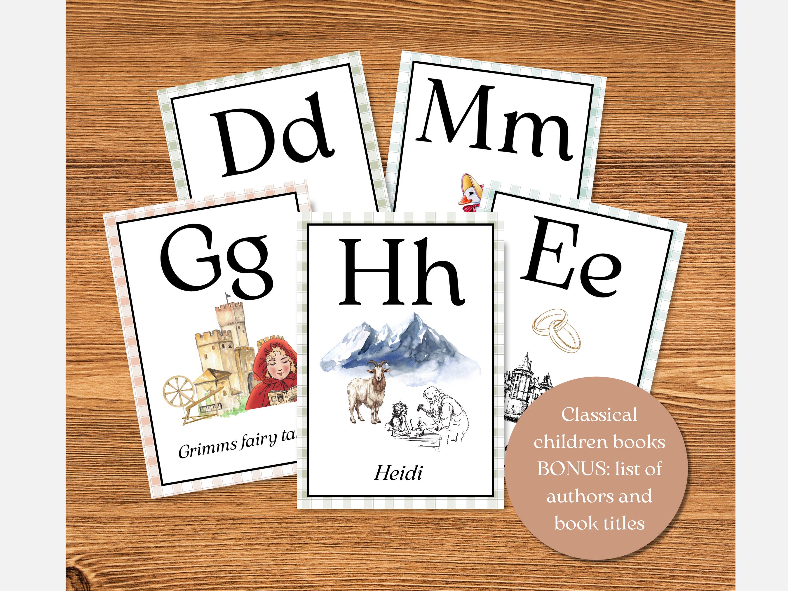 Alphabet Cards for Kids Printable Abc Wall Art Classroom Decor for ...
