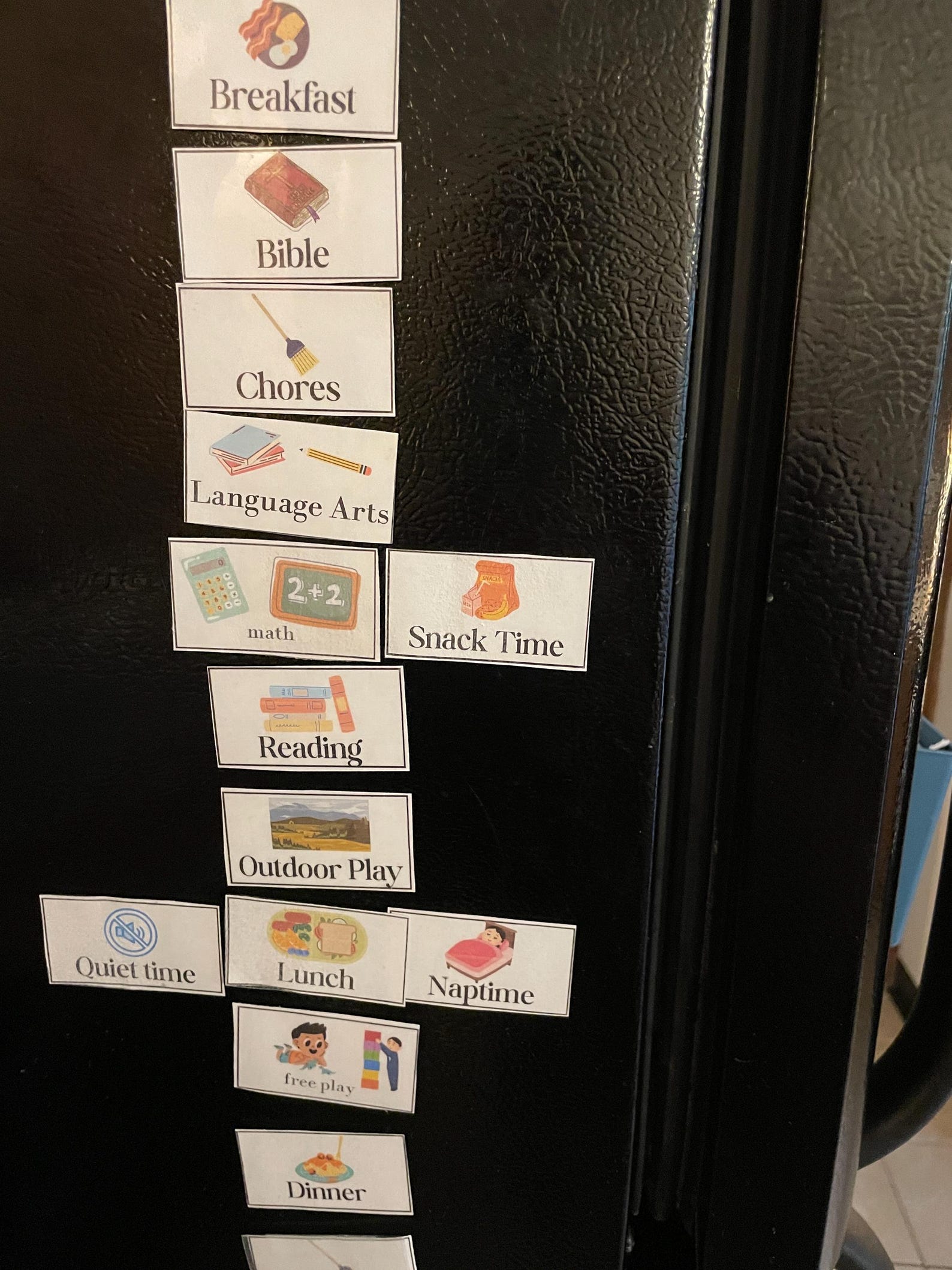 Visual Routine for Kids Printable Schedule for School Chart Daily ...