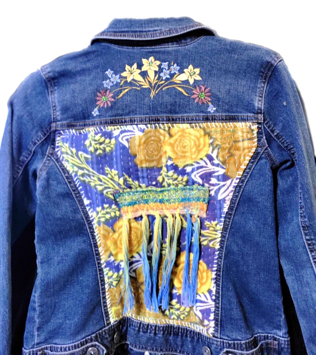 Xs-small Ladies Embellished Jean Jacket, Denim Jacket, Unique ...