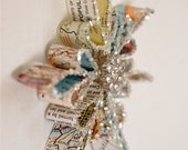 Items similar to Vintage Map Snowflake Ornament on Etsy