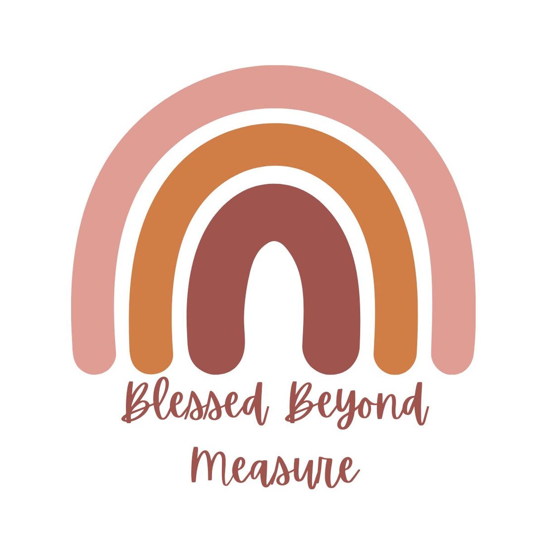 Blessed Boho Rainbow - Christian Printable Sticker - DIGITAL Download ...