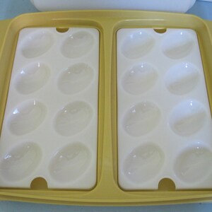 Tupperware Deviled Eggs Golden Harvest Vintage Container - Etsy
