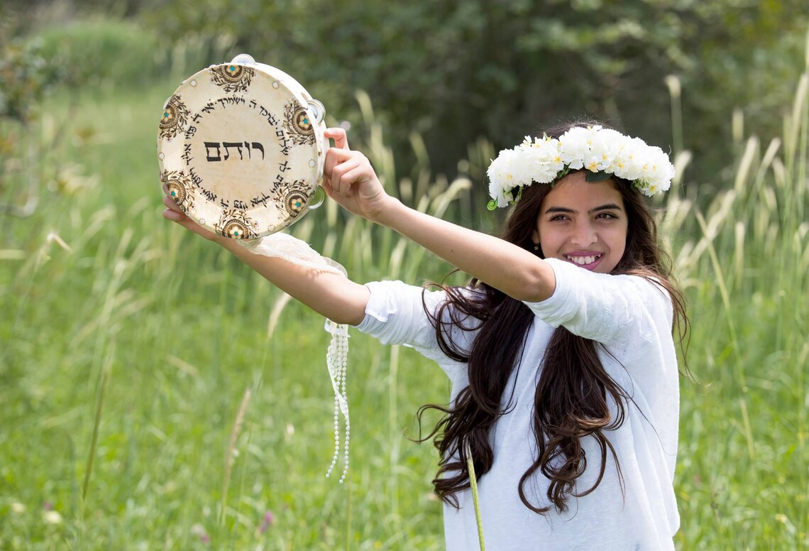 Bat Mitzvah Gift, Tambourine, Israeli Jewish Art ,bar Mitzvah Gift ...