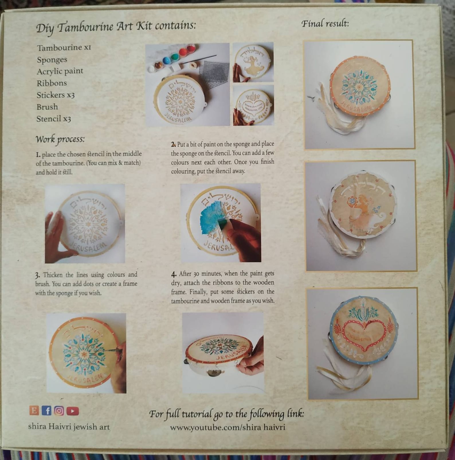 10 Bat Mitzvah Activity Kits, Birthday Craft Kits Sets, DIY Designed ...