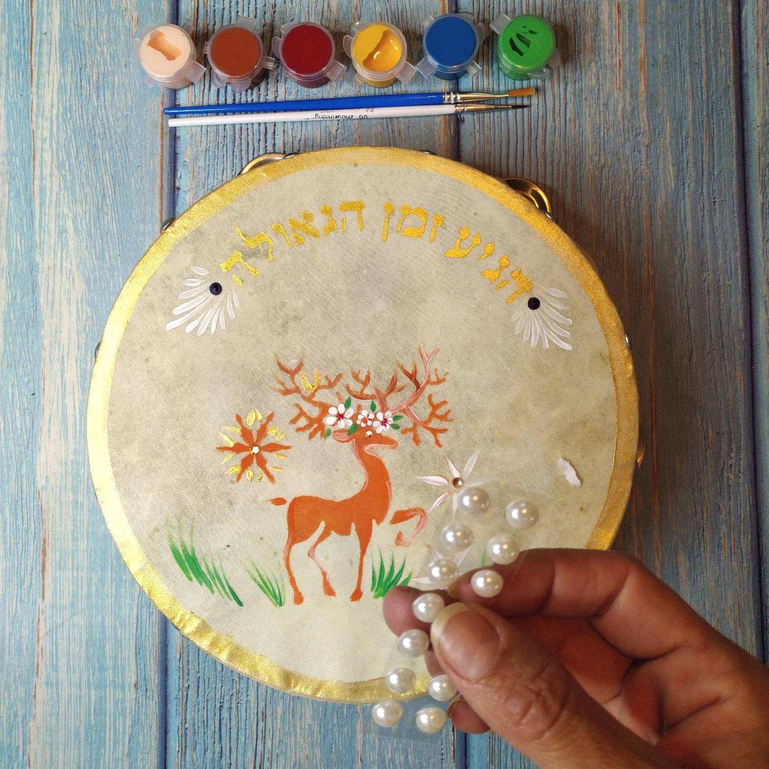 Tambourine Art Kit, Diy Craft for Adults and Kids - Etsy