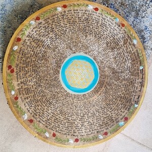 Song Os Songs Hand Drum, Judaica Art, Biblical Drum, Personalized Gift ...