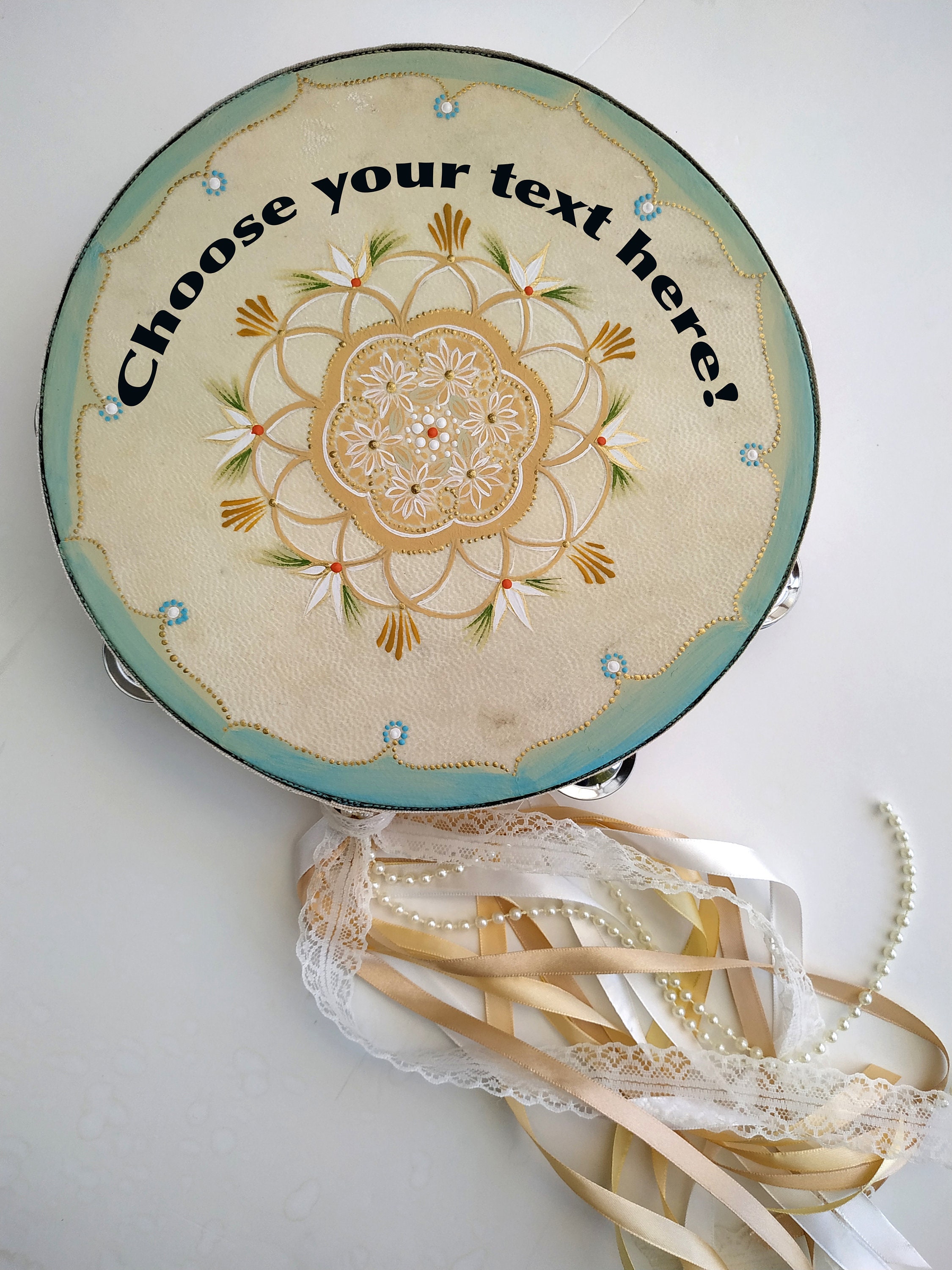 Party Decor Mandala Wall Art Custom Tambourine Custom Gifts | Etsy