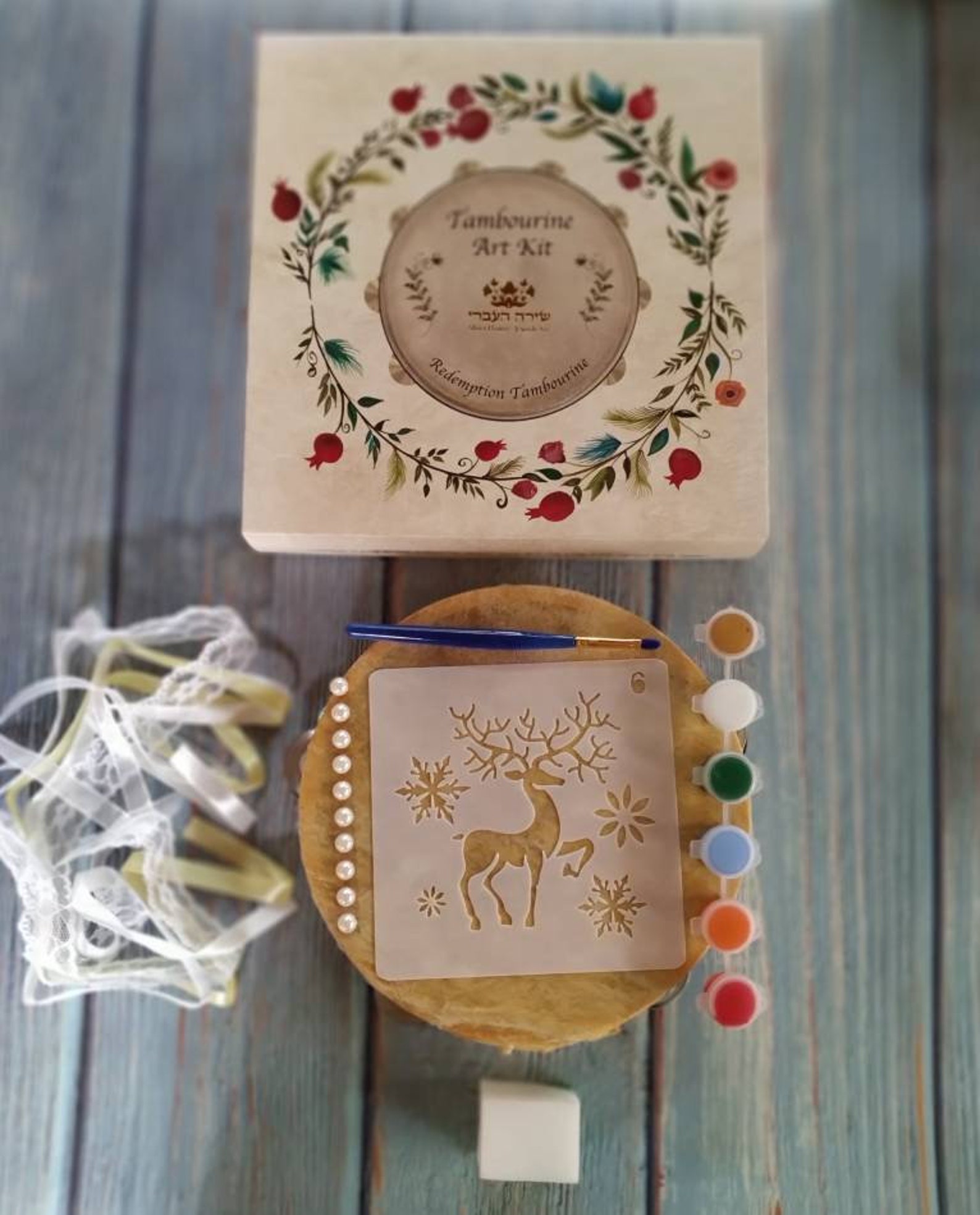 Tambourine Art Kit, Diy Craft for Adults and Kids - Etsy