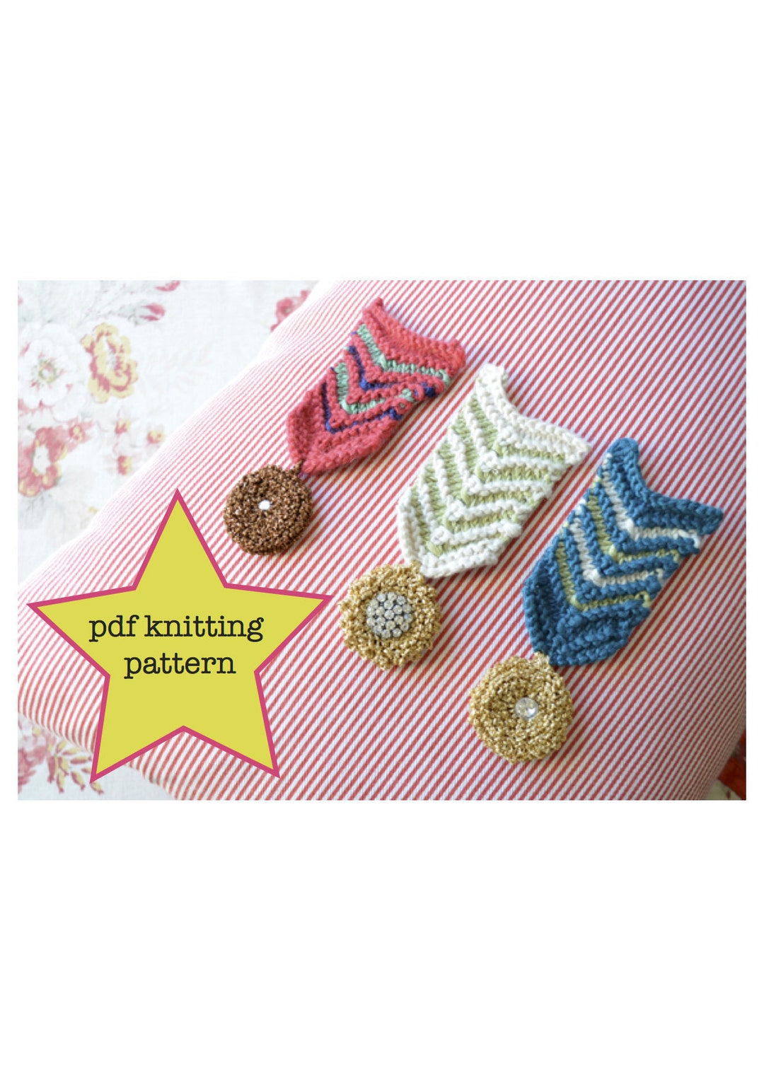 Hand Knitted Military Medal Badge/brooch PDF Knitting Pattern - Etsy ...
