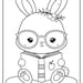 20 Adorable Reading Animal Coloring Pages! - Etsy