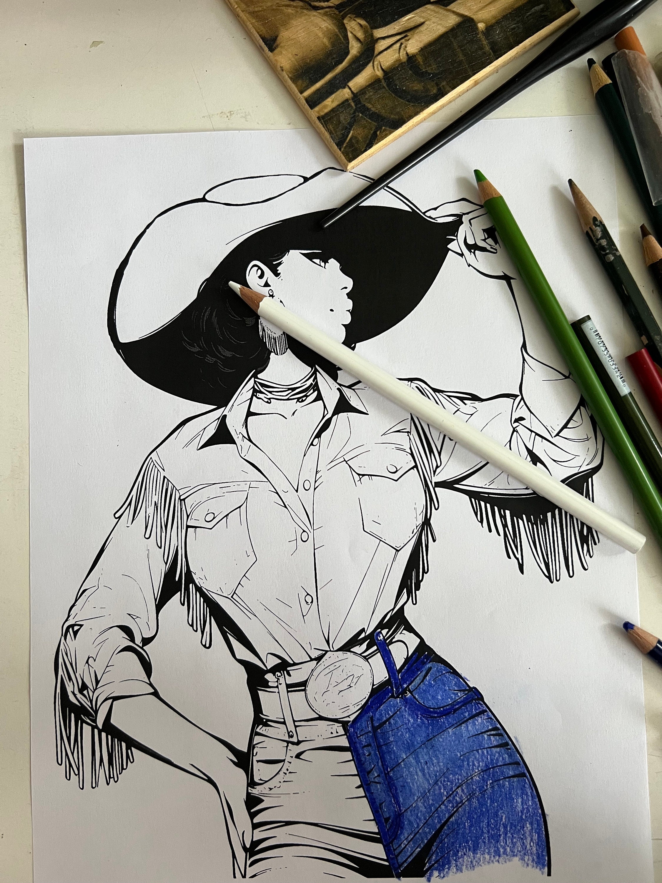 Cowgirls Coloring Pages Instant Download Coloring Pages Wild West ...