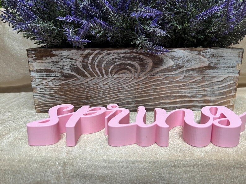 Spring Freestanding Sign | Spring Shelf Mantle Table Decor | 3D Sign - Etsy