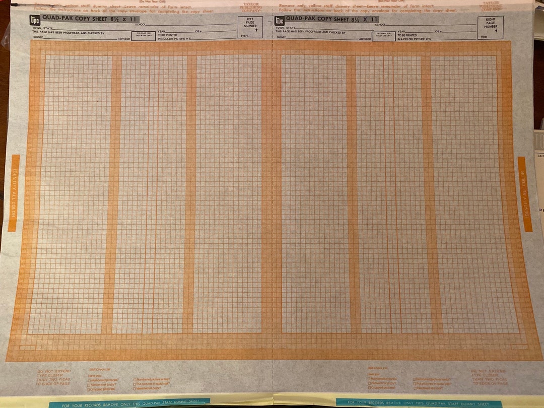 Vintage Newspaper Mock up Sheets Duplicate Carbon Grid Graph Paper for ...