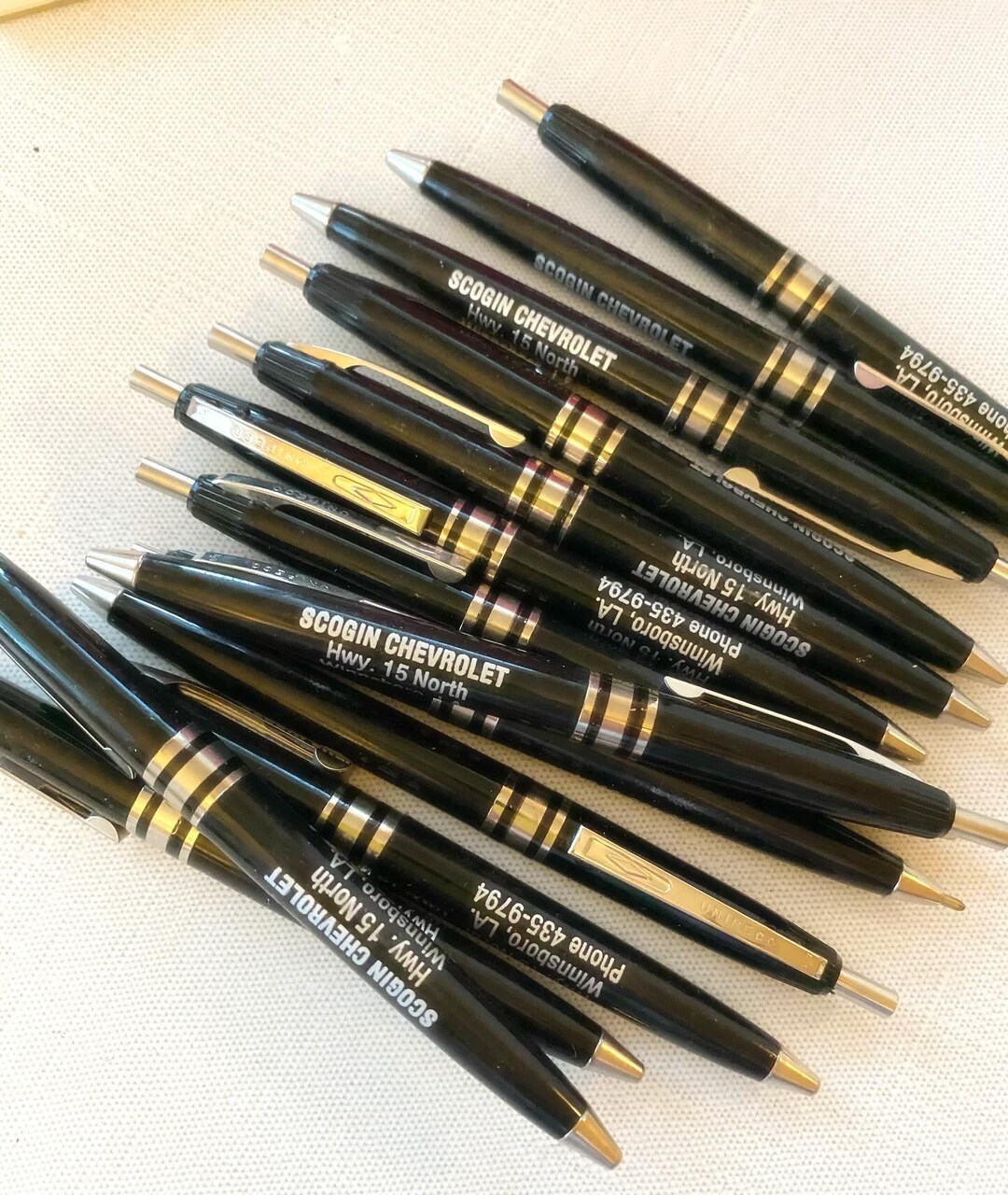 1 Vintage Black Ink Click Pen Chevrolet Car Dealership Advertising ...