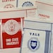 Vintage School College University Paper Book Covers Ivy League Yale ...