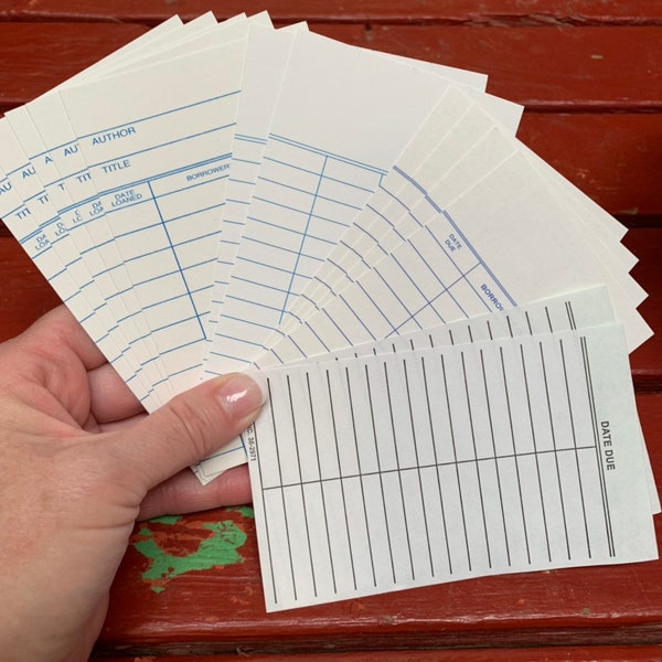 Library Card Catalog - Etsy