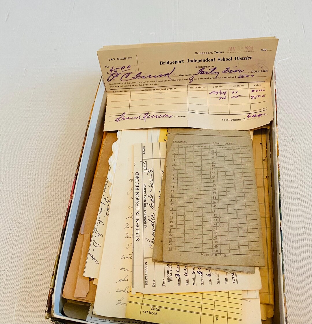 Mixed Box of Authentic Vintage Paper and Ephemera for Junk Journals ...