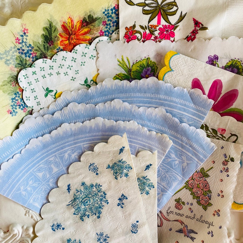 Floral Paper Napkins - Etsy