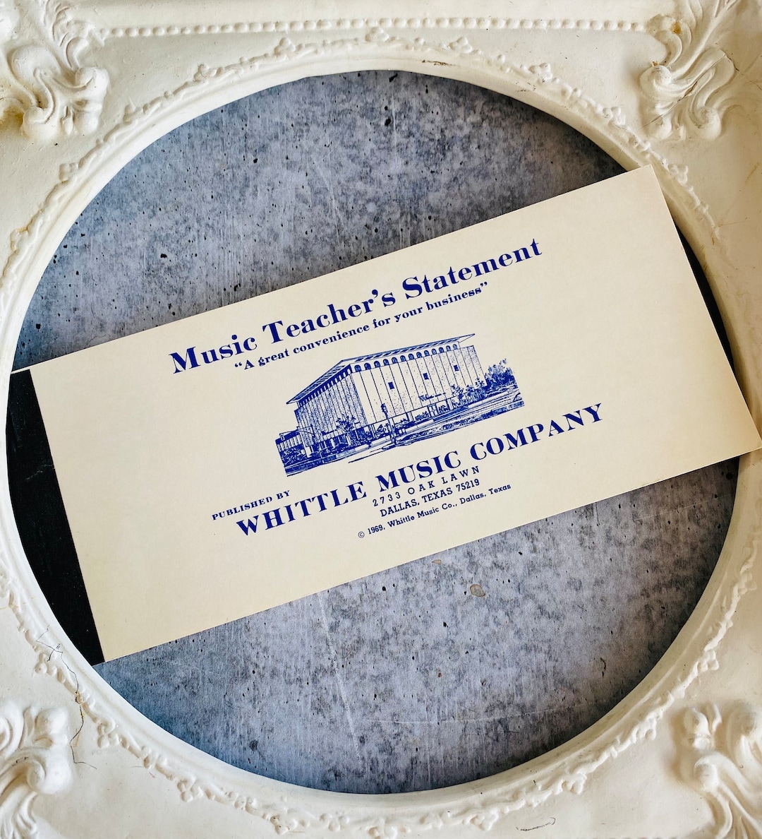 Vintage Paper Music Teacher Invoices Piano Lessons Orchestra Symphony ...