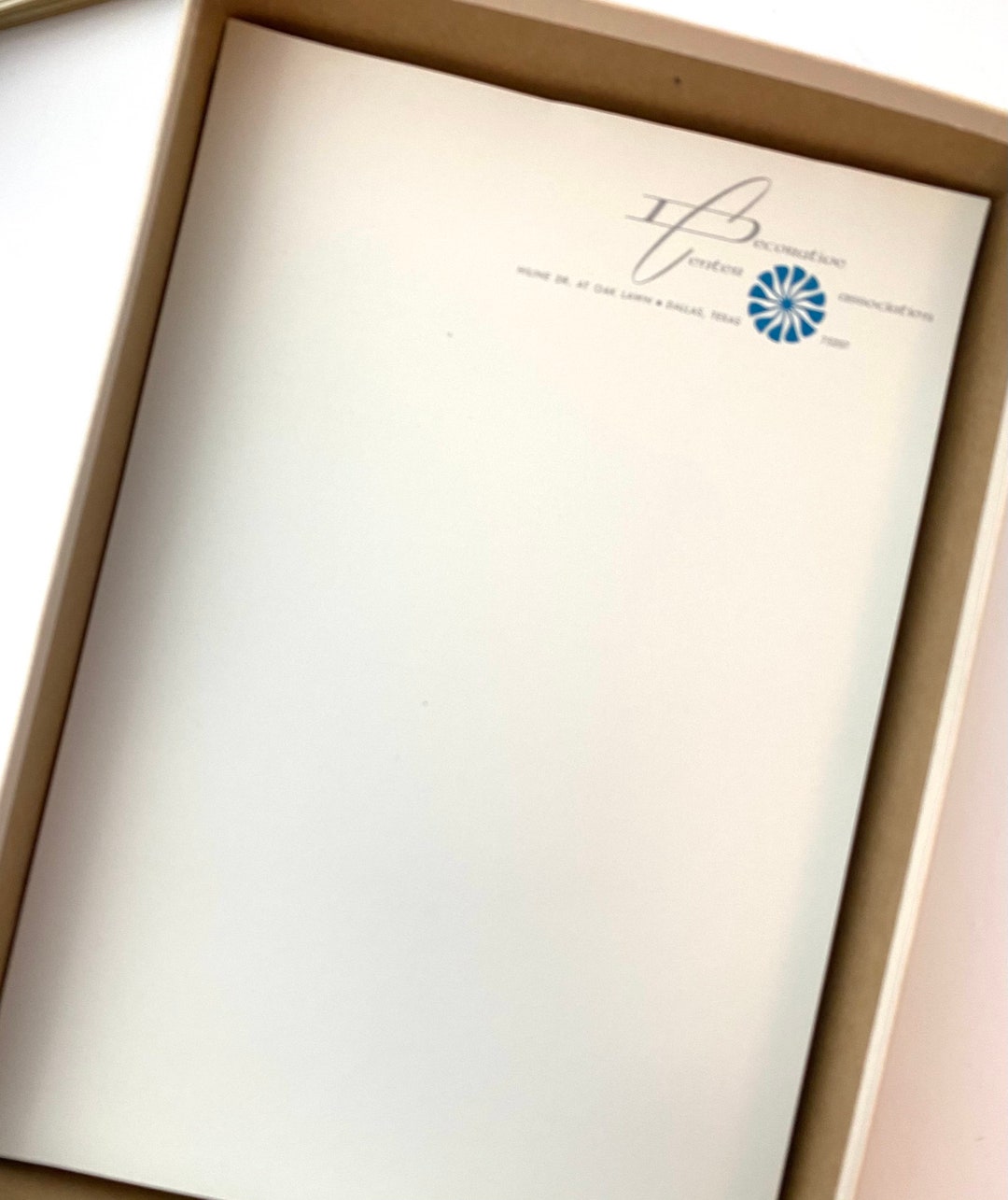 Vintage Letterhead Office Paper for Typewriter Linen 8 Sheets Secretary ...