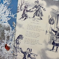 4 Beautiful but Poor Condition Books With Winter, Christmas & Autumn ...