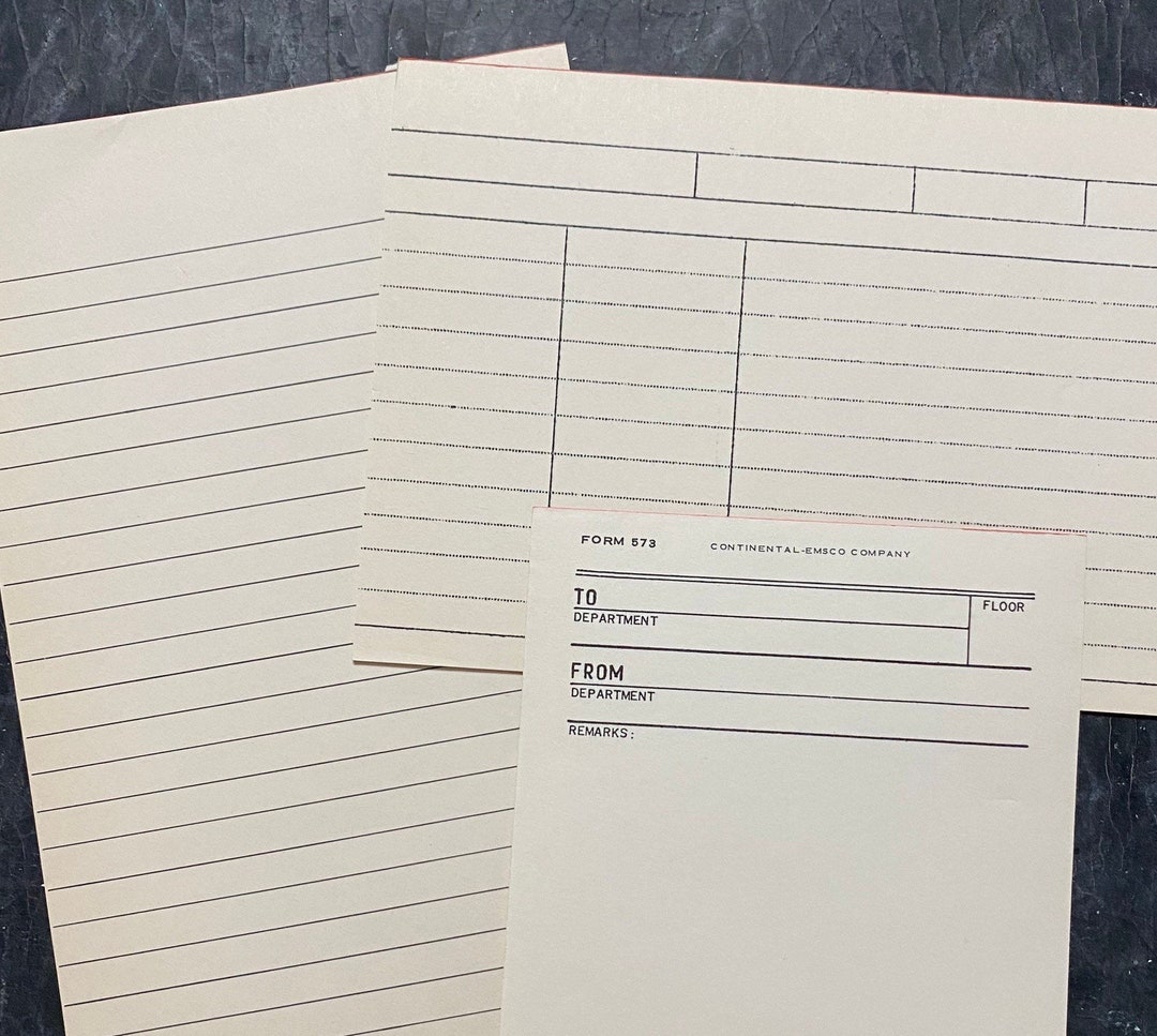 Old Copies Mimeograph Small Papers From Note Pads Tiny Ledger Sheets ...