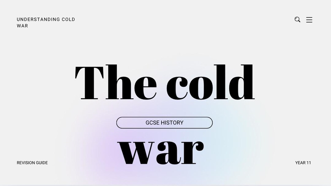 The Cold War Revision Guide - Etsy