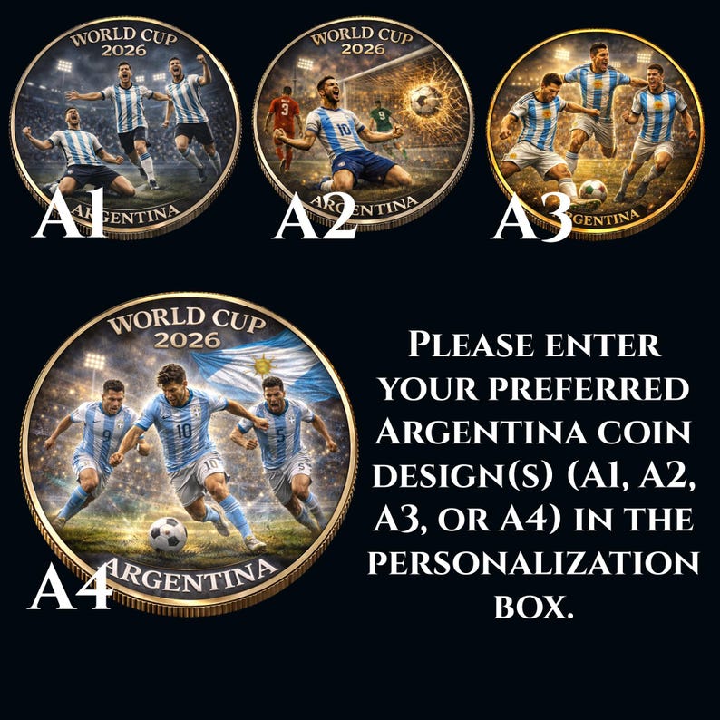 World Cup 2026 Coin Set: Challenge Coin Soccer Collectible USA Mexico ...