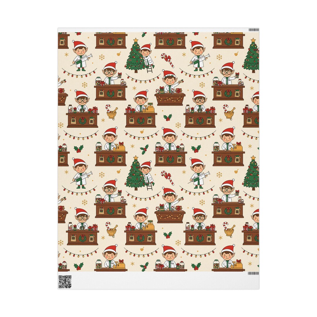 People Holding Picture Wrapping Paper | Illustrated Family Pattern - Etsy