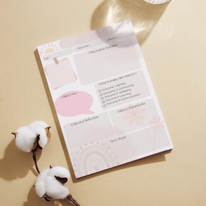 Printable Learning Story Template PDF | Boho Style | Early Childhood ...