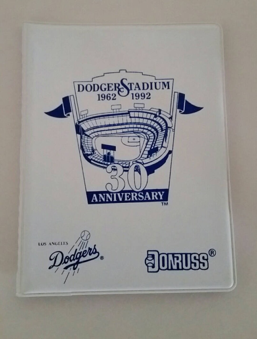 1992 LA Dodgers Stadium 30th Anniversary Baseball Card Holder, Vintage ...