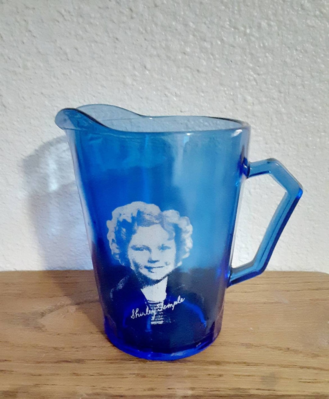 Shirley Temple Cobalt Blue Creamer, Vintage 1930's Promotional ...