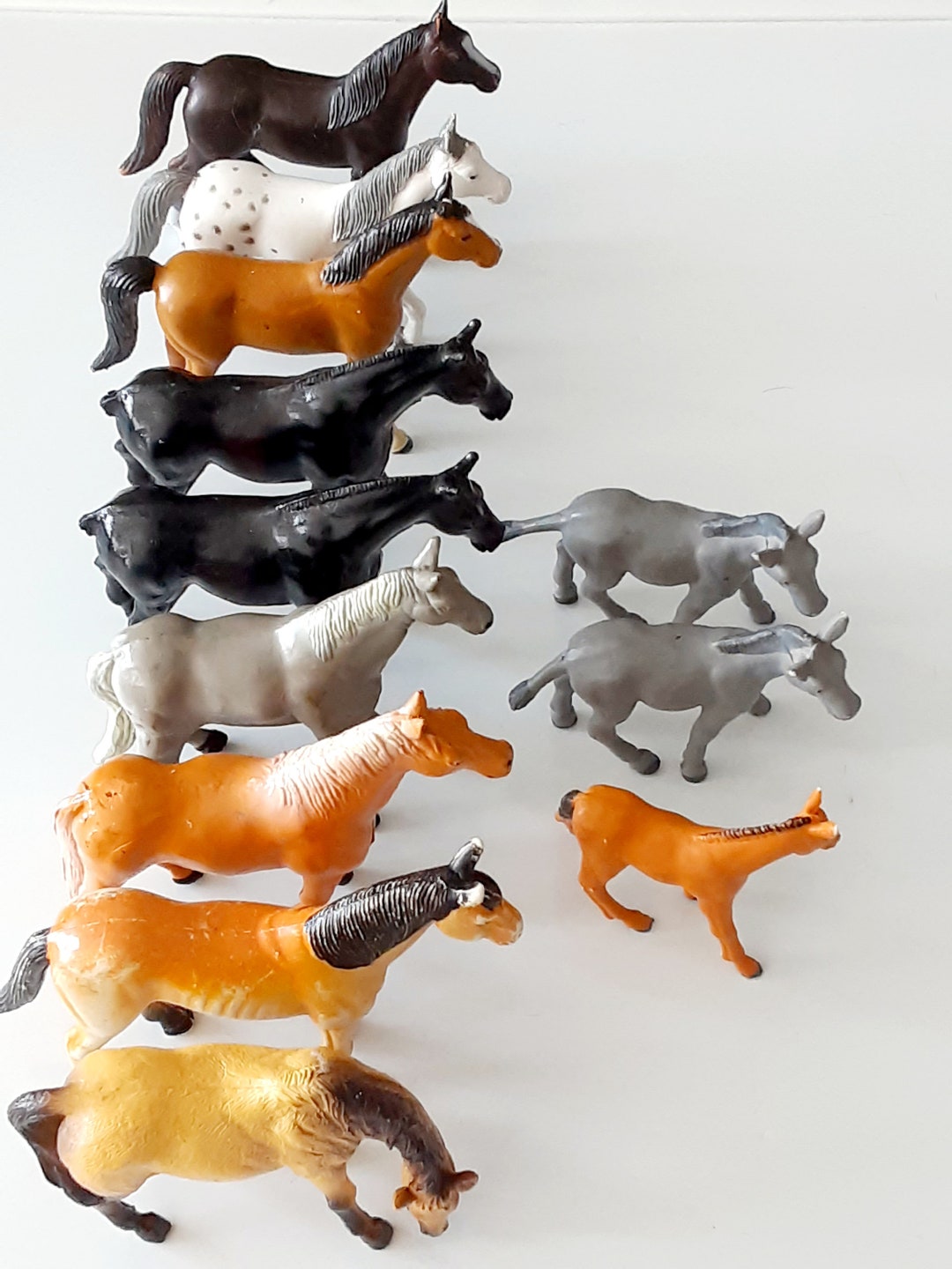 Vintage Play Toy Horses, Funrise 1980s 1990s, Jasman Animals, Unmarked ...