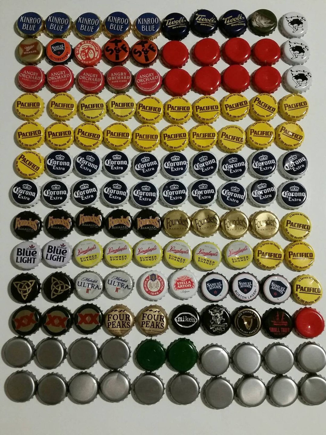 130 Dented Bottle Beverage Caps Used DIY Repurpose Supply - Etsy