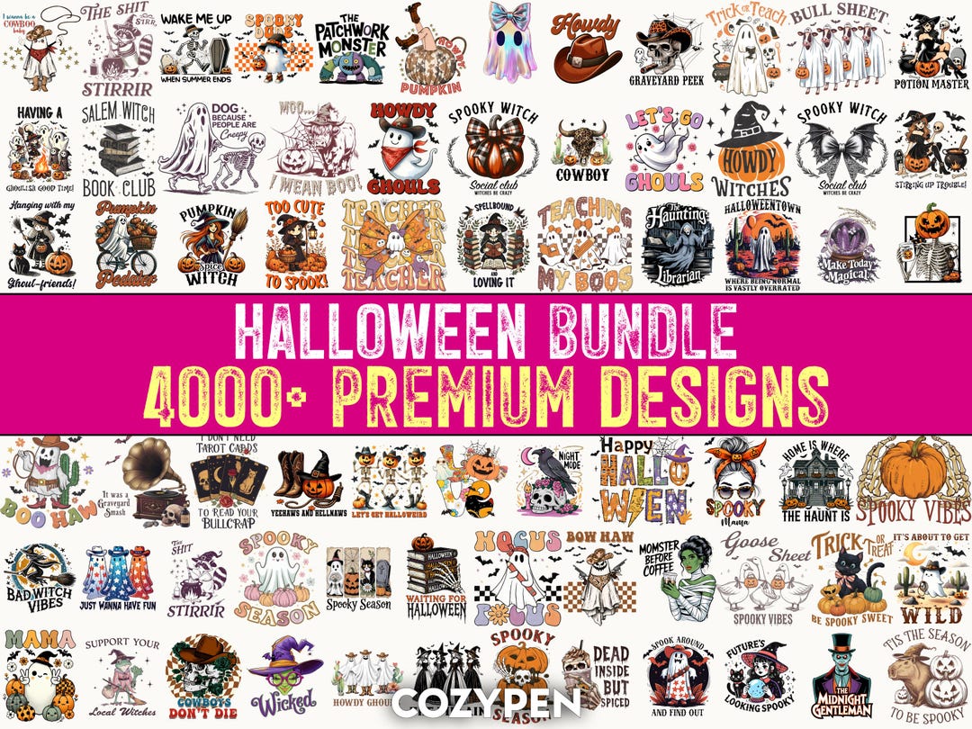 Halloween Mega Bundle, Halloween SVG Bundle, Halloween Gift Idea Svg ...