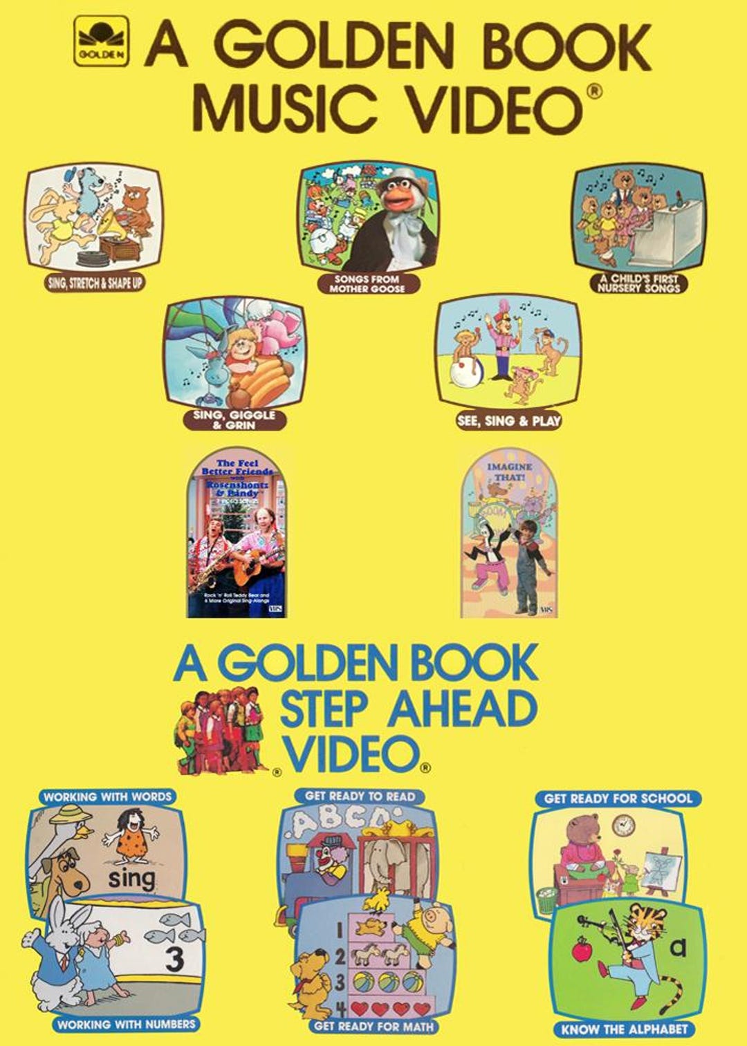 Golden Book Video Compilation on 2 DVD Set (music Videos, Step Ahead ...