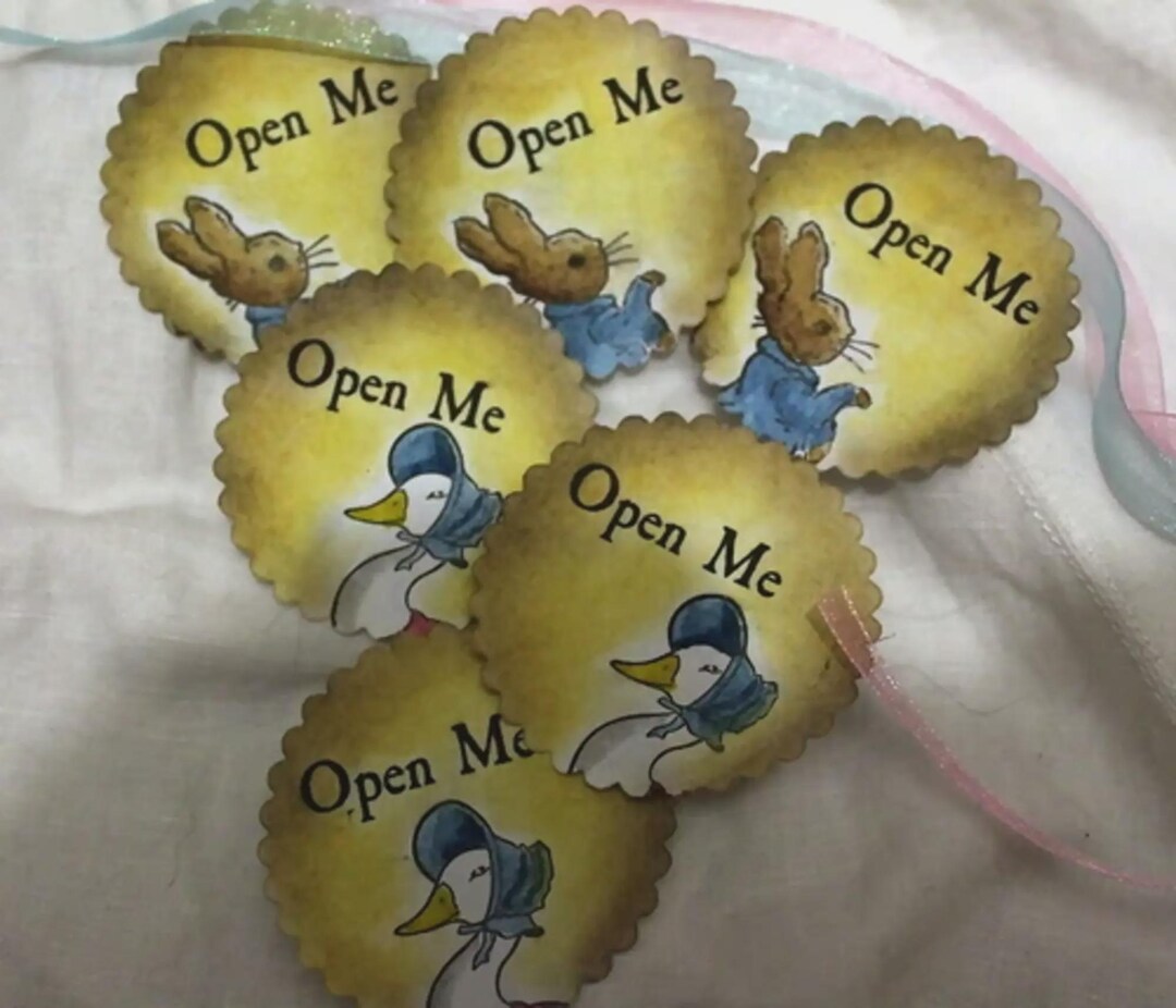 OPEN ME Peter Rabbit Stickers/labels/envelope Seals - 10 - Etsy