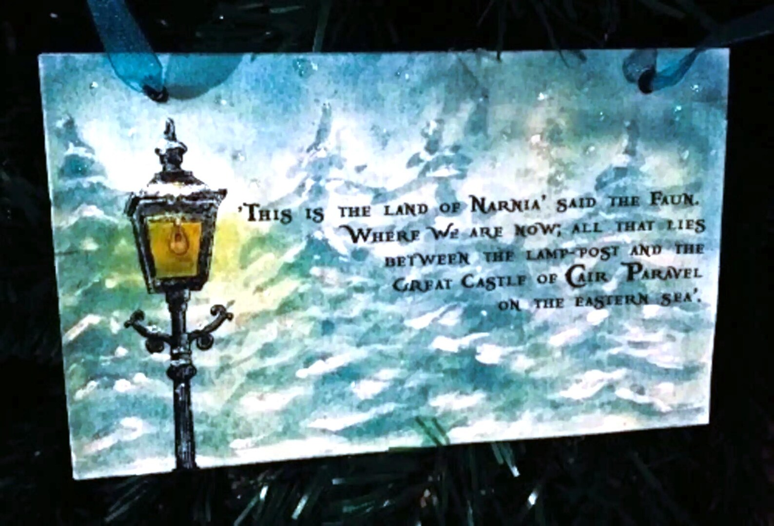 Handmade Narnia Lampost Quote Sign/prop - Etsy