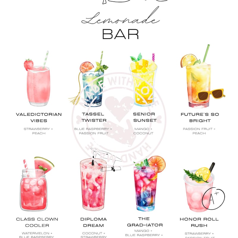 Lemonade Menus - Etsy